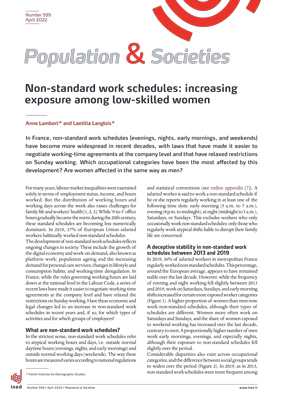 Non-standard work schedules: increasing exposure among low-skilled ...