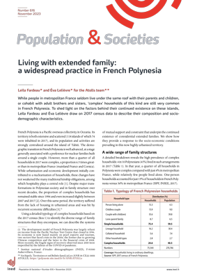 Living with extended family: a widespread practice in French Polynesia ...