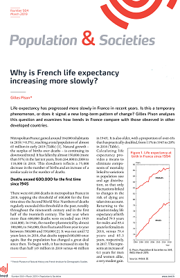 Why is French life expectancy increasing more slowly? - Press centre ...